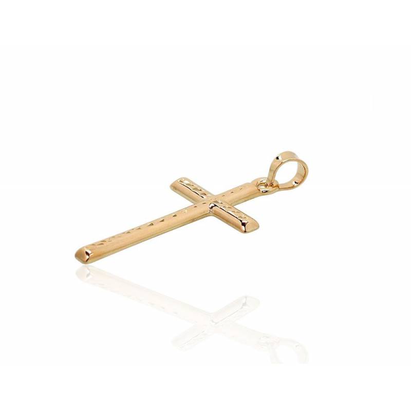 Auksinis pakabukas kryželis. Metalas: Geltonas Auksas. Praba: 585°.