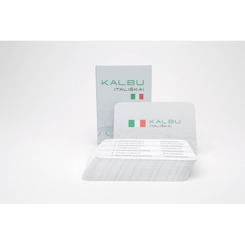 Kortų žaidimas KALBU itališkai