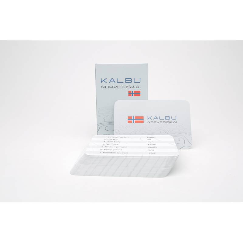 Kortų žaidimas KALBU norvegiškai